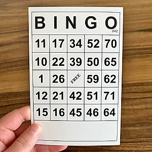 SEETOOOGAMES Bingo Game Cards Sheets - Paper Bingo Cards Bulk Reusable - Bingo Set for Adults, Family, Party, Large Groups - Pack of 120