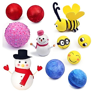 Crafare 6 Inch Craft Foam Balls 6 Pack Smooth Polystyrene Foam Balls for School Projects DIY Wedding Holiday Christmas Ornaments and Modeling