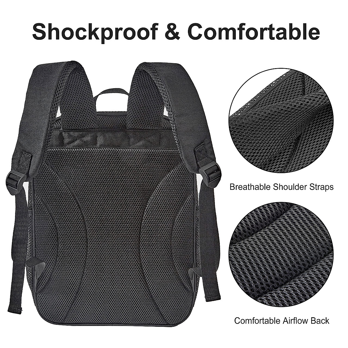 Large Mesh Backpack, Semi-transparent Student Backpack, See Through Mesh School Backpack with Bungee and Comfort Padded Straps for Travel, Swimming, Beach, Outdoor Sports