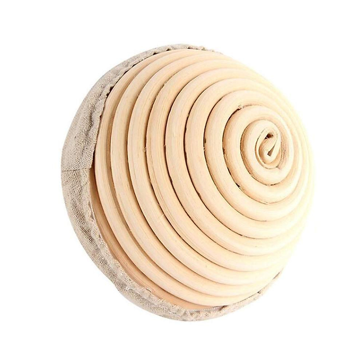 1 Pcs Round Bread Proofing Proving Basket, Rattan Banneton Brotform, Fermentation Wicker Basket, Country Baguette Bread Proof Tasting Baskets, Dough Banneton Baskets (13 * 6CM)