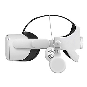 Eylgo Adjustable Head Elite Strap with Headphones for Oculus Quest 2 VR, Rotate 360 ​​Degrees Enhancing Sound Game Audio Headset Oculus Quest 2 Strap Replacement