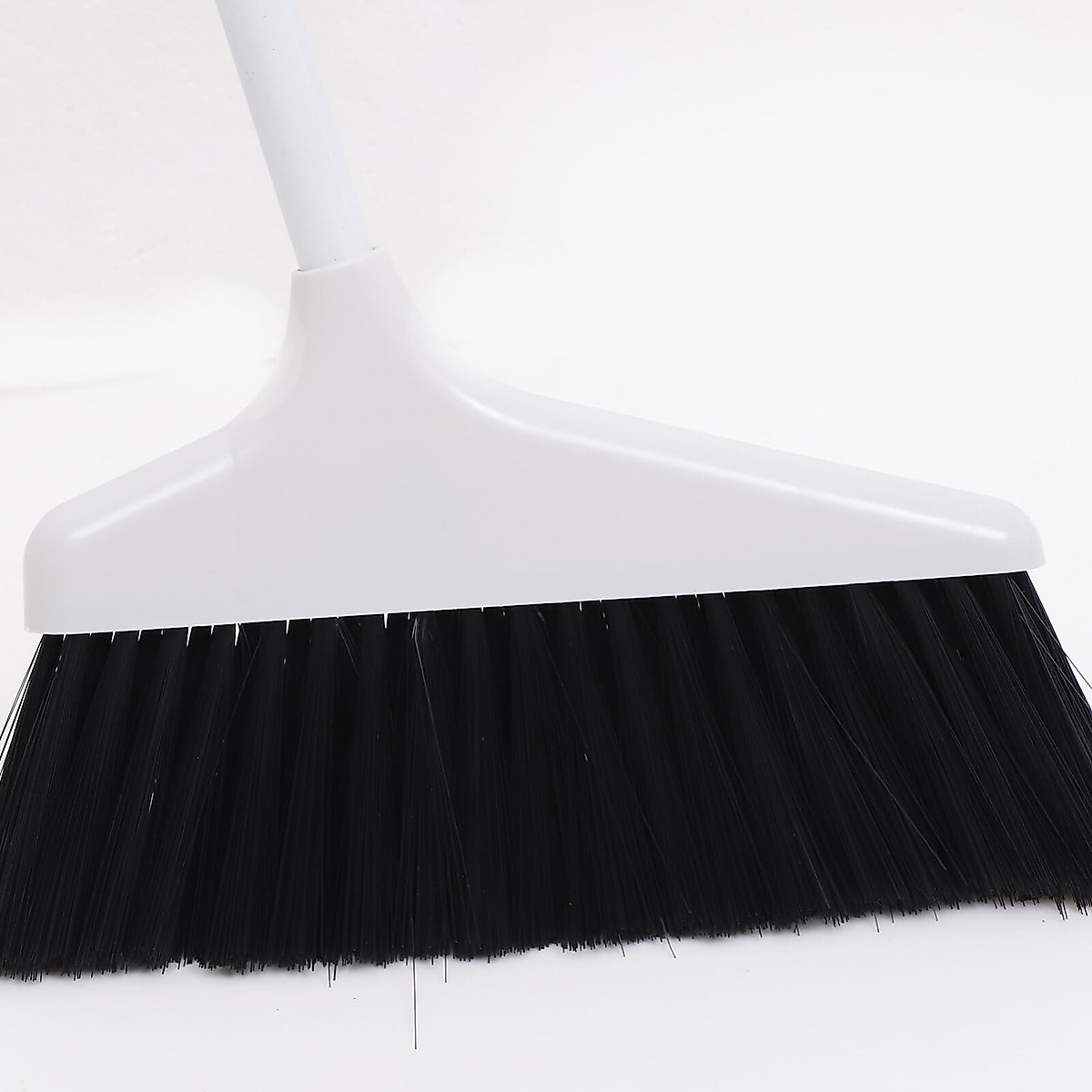 Lurrose Broom and Dustpan Set Broom with Dustpan Combo Set Upgrade Broom Long Handle Broom Broomstick Standing Dust Pan for Home Kitchen Lobby Floor Cleaning