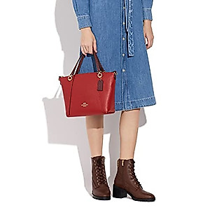 COACH Women's Kacey Satchel Crossbody, Red Apple Multi