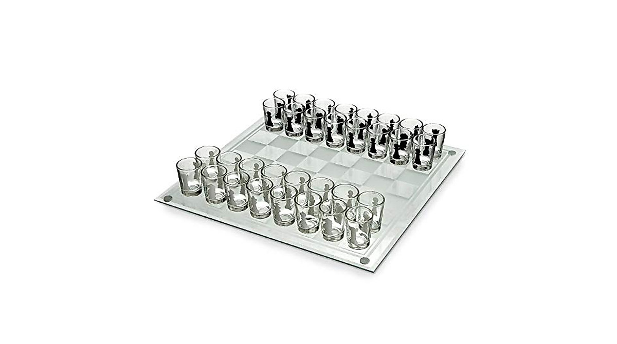 CHH Drinking Shot Glass Chess Set - Ultimate Party Fun!