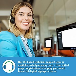 Digital Media Bridge - Premium Digital Signage Display 4K Player with Streaming Video | Media Player for Dynamic Advertising and Business Display | Central Cloud Control | No Subscription Fees