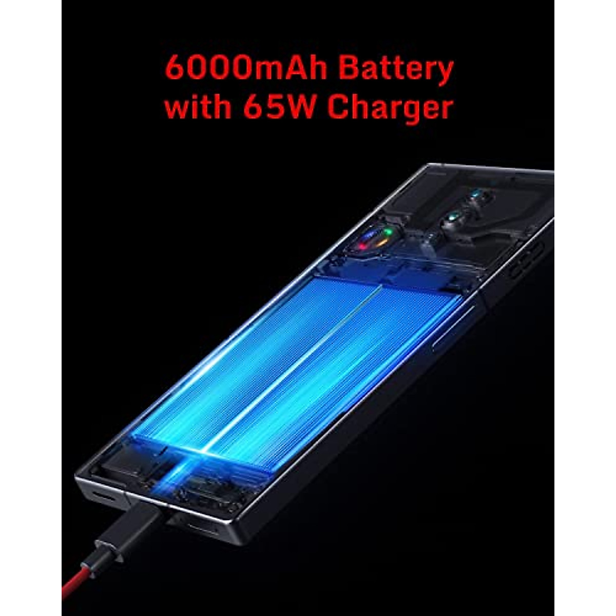 REDMAGIC 8 Pro Smartphone 5G, 120Hz Gaming Phone, 6.8" Full Screen, Under Display Camera, 6000mAh Android Phone, Snapdragon 8 Gen 2, 12+256GB, 65W Charger, Dual-Sim, US Unlocked Cell Phone Black