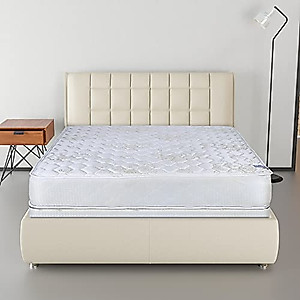 Greaton Gentle Firm Tight top Innerspring 4" Wood Split Box Spring/Foundation for Mattress Set, Full, Beige