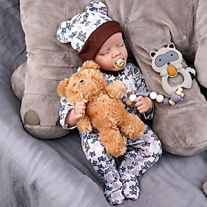 JIZHI Realistic-Newborn Baby Dolls, 17 Inch Lifelike Reborn Baby Dolls Real Life Baby Dolls with Toy Accessories & Gift Box for Kids 3+ or Reborners Collection