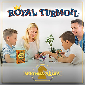 McKenna Games Royal Turmoil – New Wildly Fun Card Game for Kids 8-12, for Kids and Adults, Family Game and Learning Game for Family Night with Fast Setup and Fun Play