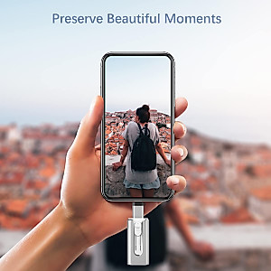 Vansuny USB 3.0 Flash Drive 64GB, 3 in 1 USB Flash Drive Photo Memory Stick for Phone/Pad and Android Phone/Tablet and PC