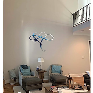 Infinity Heart Metal Wall Art -Always & Forever Infinity