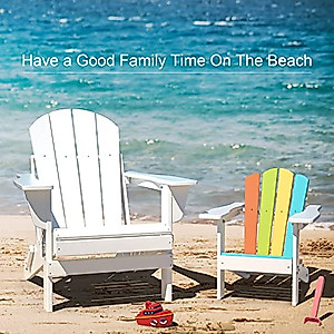 TORVA Kids’ Adirondack Chairs All-Weather Resistant, Outdoor Indoor Furniture Patio Lawn Small Lounge Chairs for Garden, Porch, Deck, Backyard, Fire Pit, Pool,Beach