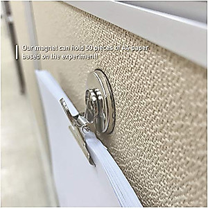 Practicalism 20 Pack Velvet Strong Magnetic Clips, Refrigerator Magnet Clips, 31mm Wide Scratch Safe Magnet Clips Heavy Duty for Classroom House Office, Clip Magnets for Whiteboard, Home Decoration