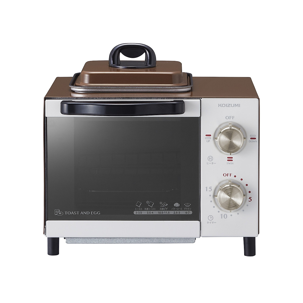 KOIZUMI Toaster oven With fried eggs function KOS-0703 (Brown)