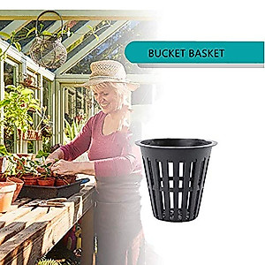 IPXEAD 100PCS 2 Inch Garden Slotted Mesh Net Cups, Round Heavy Duty Net Cups Pots for, Hydroponics Slotted Mesh…