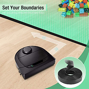 Neza Boundary Marker, 13 Feet Magnetic Boundary Markers Strip Woks for Neato Shark Roborock Robotic Vacuum Cleaner Boundary Tape Boundary Marker Strip
