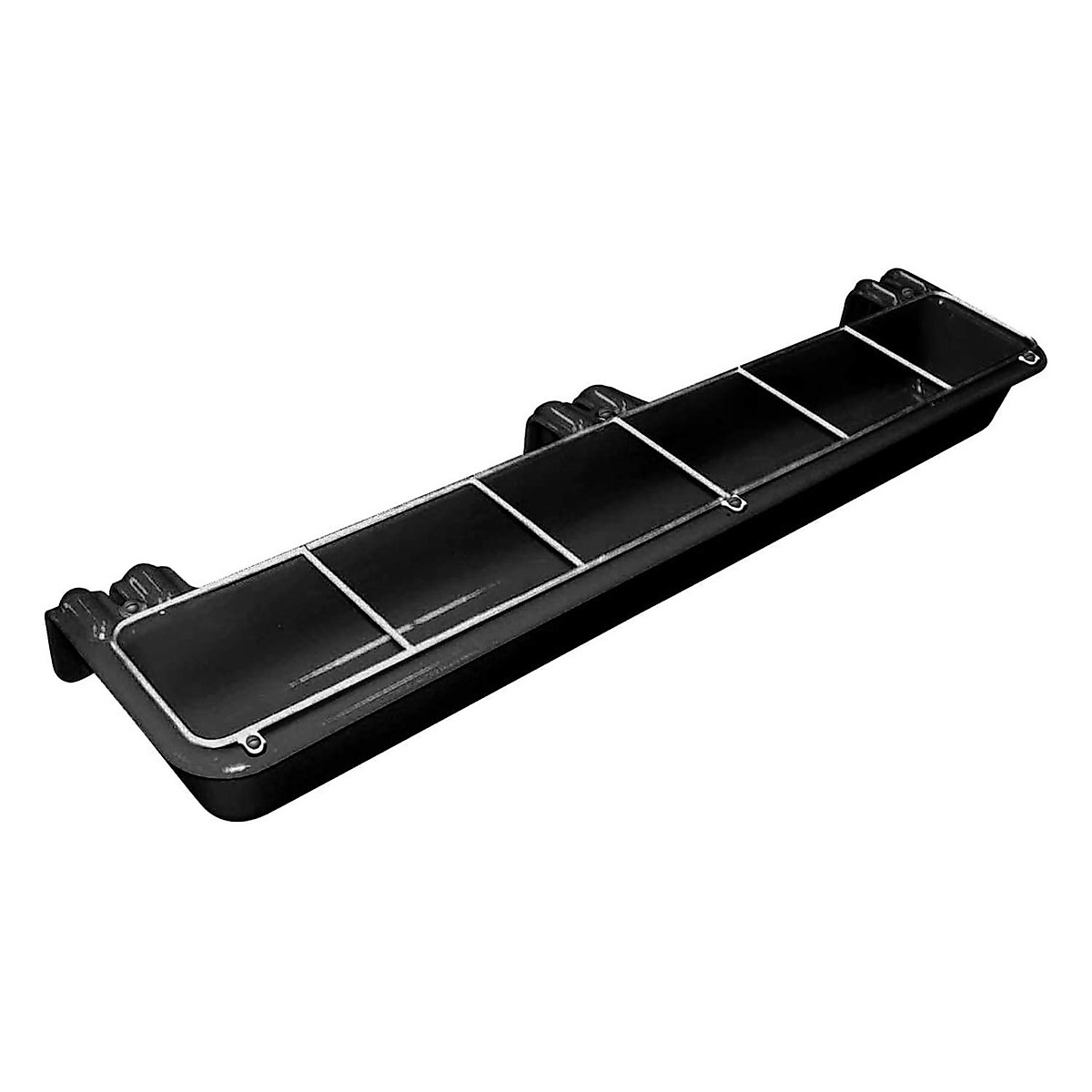 Little Giant HF9BLACK Hook Over Goat Trough Heavy Duty Galvanized Steel 9 Quart Feeder, Black (2 Pack)