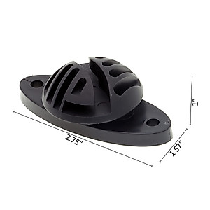 100 Pcs Black Wood Post polywire insulators for Electric Fence Wire Included Screws