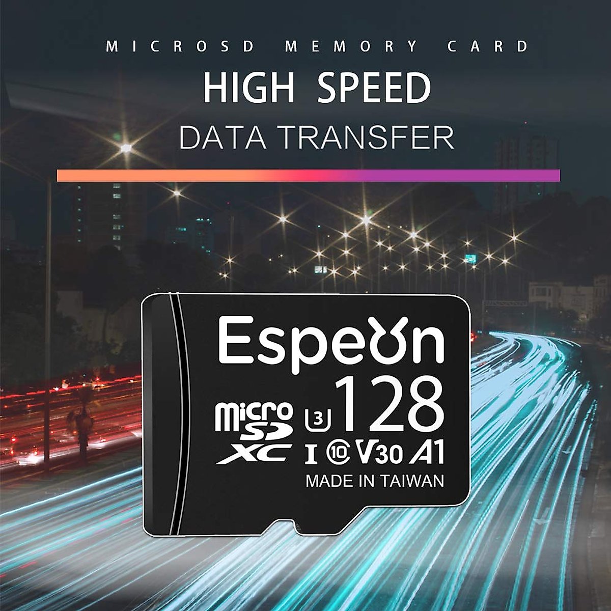 Espeon Micro SD Card 128GB with SD Adapter for Smartphone and Tablet MicroSDXC Memory Expansion, Nintendo-Switch, Portable Game Consoles. 4K Video Playback, A1 UHS-I U3 V30 C10, Up to 95MB/s Read