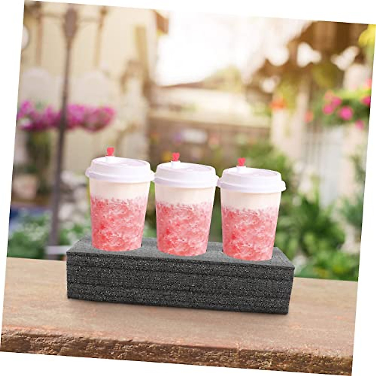 Alipis 6 Pcs Milk Tea Drink Cup Holder Outdoor Stuff Food Service Car Supplies Convenient Cup Holder Country Stuff Cup Drink Carrier Bottle Coffee Cup Drink Holder Pearl Cotton re-usable