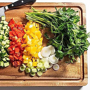 Kichvoe Wood Cutting Board Paddle Charcuterie Boards Kitchen Chopping Boards Food Tray Cheese Bread Pizza Snack Serving Plate for Meat Vegetables Fruit Bread 40X30X2cm