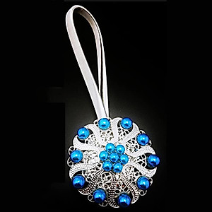 Pearl Magnetic Curtain Tieback Magnet Window Screening Clip Living Room Accessories Elegant Curtains Buckle Tie Backs Holder (Color : Small, Size : As Show)