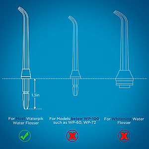 Replacement Heads for Waterpik Water Flosser (2 Classic Jet Tips & 2 Orthodontic Tips & 2 Plaque Seeker Tips)