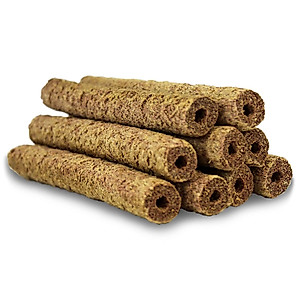 Apple & Oat Puff Sticks (6 oz.) - Healthy Natural High Fiber Chew Treat Made with Oat Hay - Rabbits, Guinea Pigs, Hamsters, Chinchillas, Degus, Prairie Dogs, Squirrels, Skunks, Opossums, Small Pets