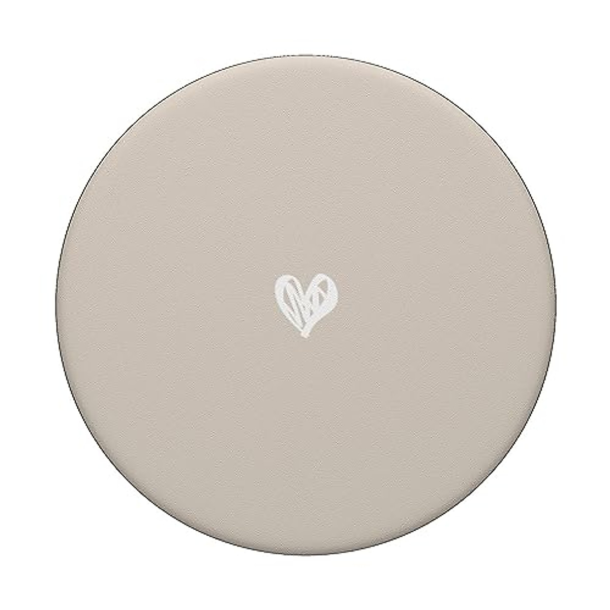 Cute Sand / Beige / Tan Heart Love Minimalist PopSockets Standard PopGrip