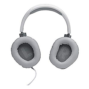 JBL Quantum 100 - Wired Over-Ear Gaming Headphones - White, Large