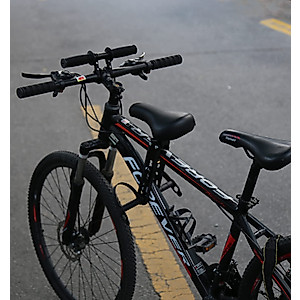 Fuairmee Kid Bike Seat and Handlebar, Child Bike Seat Detachable, Front Mounted Toddler Bike Seat Compatible with All Adult Mountain Bikes