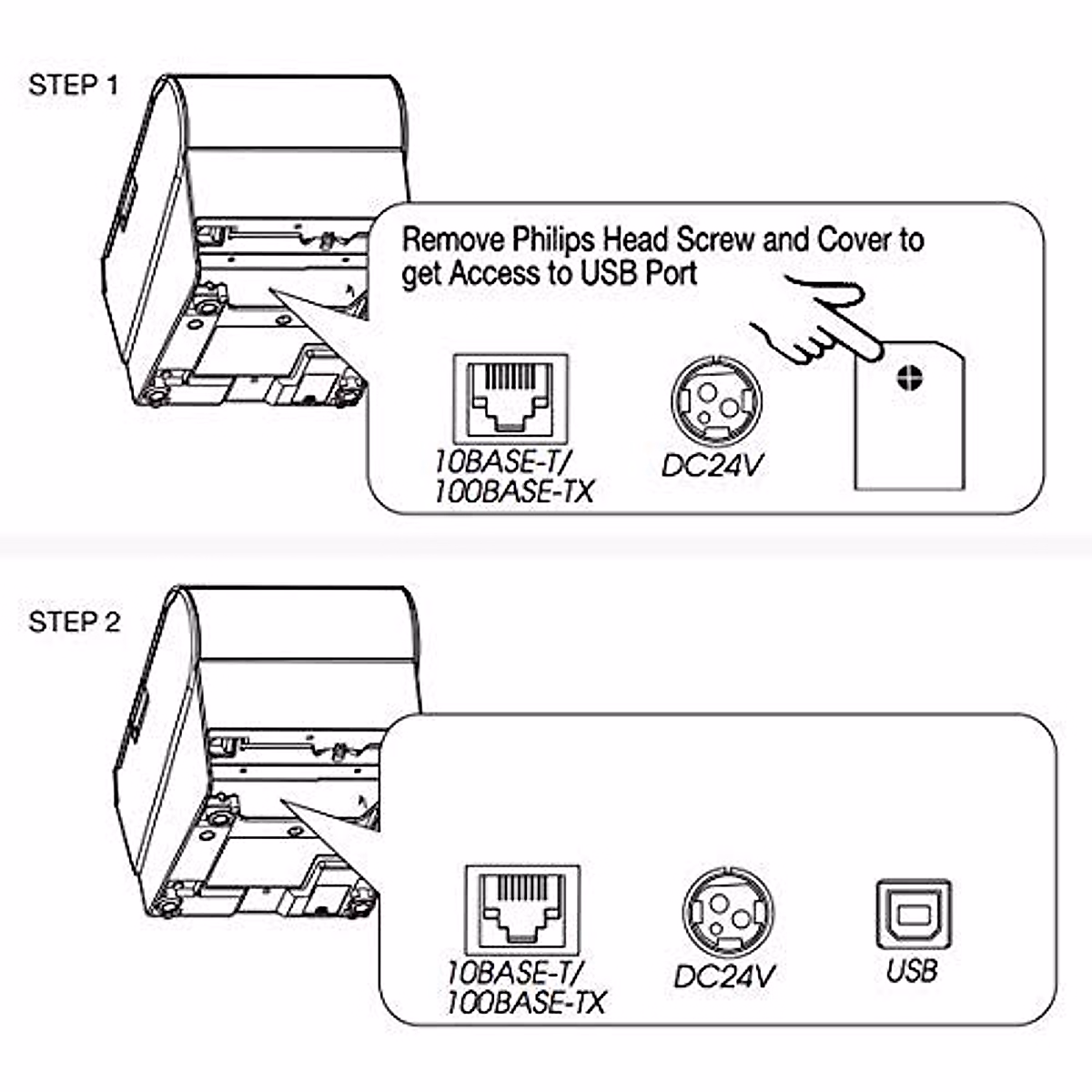 EPSON TM-T88V-330 Thermal Receipt Printer (USB and Ethernet) Power Supply Included (Renewed)