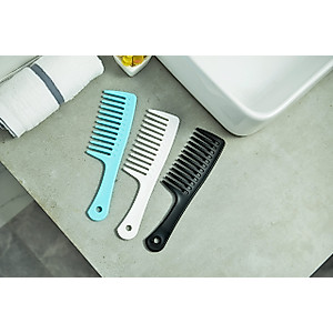 Wide Tooth Detangling Comb, Durable Styling Brush for Curly, Long and Wet Hair Types - Professional Hair Care