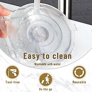 Antidious Shower Foot Rest for Shaving Legs, Bathroom Pedal with Reusable Suction Cup, Compatible with Bathroom and Shower (Colorless)