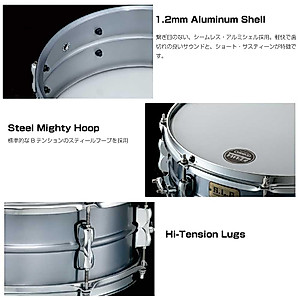 Tama S.L.P. Classic Dry Aluminum Snare Drum - 5.5 Inches X 14 Inches