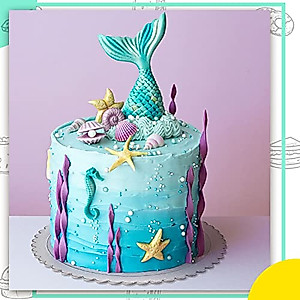 50 Pack 10 Inch Cake Boards Round Silver Scallop Edge Cakeboard Disposable Cakeboard Base Grease Proof Cake Plate for New Year Wedding Birthday Cake, Dessert, Cake, Pizza Decorating and Exhibition