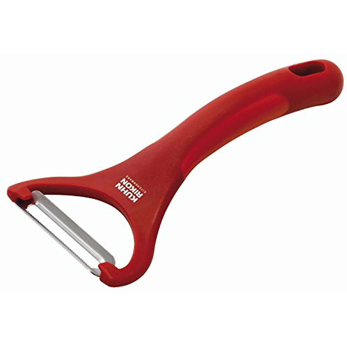Kuhn Rikon "Piranha" Serrated Peeler, Red