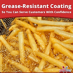 Durable Greaseproof Paper French Fries Cups 50 Pk. Handheld Size Sturdy Red Checkered Fry Containers Hold 12oz of Food! Great for Movie Nights, Party Meals, Carnival Snacks and Food Trucks!