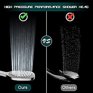 Welan Shower Head with Handheld, 3 Spray Modes High Pressure Shower Heads with Hose , High Flow Hand Held Rain Showerhead with Stainless Steel Hose