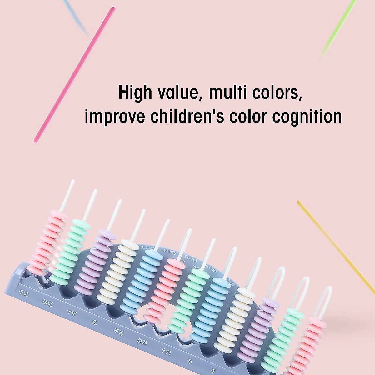 Educational Math Games Preschool Learning Toys , babies Abacus Colorful Plastic Educational Abacus with Counting Sticks for babies Number Learning Toy , babies Abacus Colorful Plastic Educati