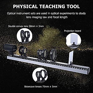 Science Classroom Optics Kit 9pcs Labs Complete optical bench kit Basic Optical Bench Optical Instrument Optical Bench Set