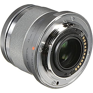 OM SYSTEM OLYMPUS M.Zuiko Digital 45mm F1.8 Silver For Micro Four Thirds System Camera, Compact Design Beautiful, Bokeh Bright