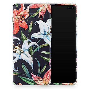 DesignSkinz Tropical Summer Floral v3 Protective Vinyl Decal Wrap Skin Cover Compatible with The Samsung Galaxy S20 (Screen Trim & Back Glass Skin)