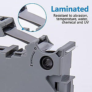 WEEMAY 6 Pack TZe-231 Compatible for Brother Label Maker Tape 12mm 0.47 White Laminated TZe TZe231 Labelling Tape Cassette for P-Touch Cube PTD220 PTD600 PT-D410 PTH110BP PT-D610BT Printer, 26.2 Feet