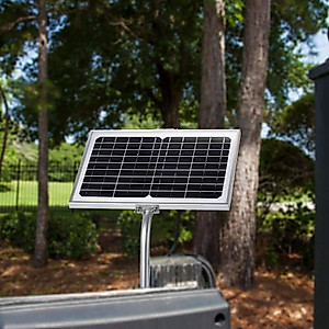 SUNER POWER 12V Waterproof Solar Battery Trickle Charger & Maintainer - 10 Watts Solar Panel Built-in Intelligent MPPT Solar Charge Controller + Tubular Mount Bracket + SAE Connection Cable Kits