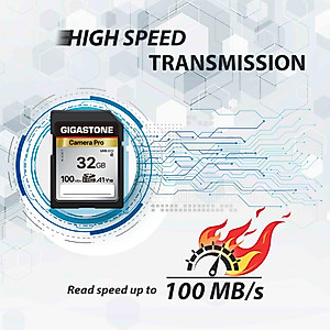 Gigastone 32GB 2-Pack SD Card, Camera Pro, A1 V10 SDHC Memory Card High Speed Full HD Video Compatible with Canon Nikon Sony Pentax Kodak Olympus Panasonic Digital Camera, with 2 Mini Cases