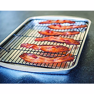 Nordic Ware 45027AMZ Oven Bacon Baking Tray, 17x12 in, Stainless Steel