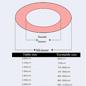 DOUKI Black Glass Lazy Susan Turntable For Dining Table, 20inch Tempered Glass Rotating Serving Tray For Table Top, Round Decorative Rotating Tray (Color : Black, Size : 36inch(90cm))