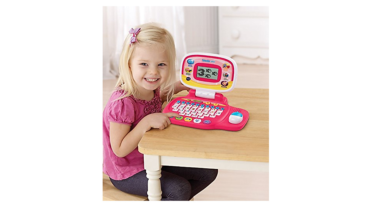 VTech Tote and Go Laptop Pink - Educational Kids Laptop for Ages 3-6