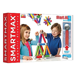 SmartMax Start XL (42 pcs) STEM Magnetic Discovery Building Set Featuring Safe, Extra-Strong, Oversized Building Pieces for Ages 3+